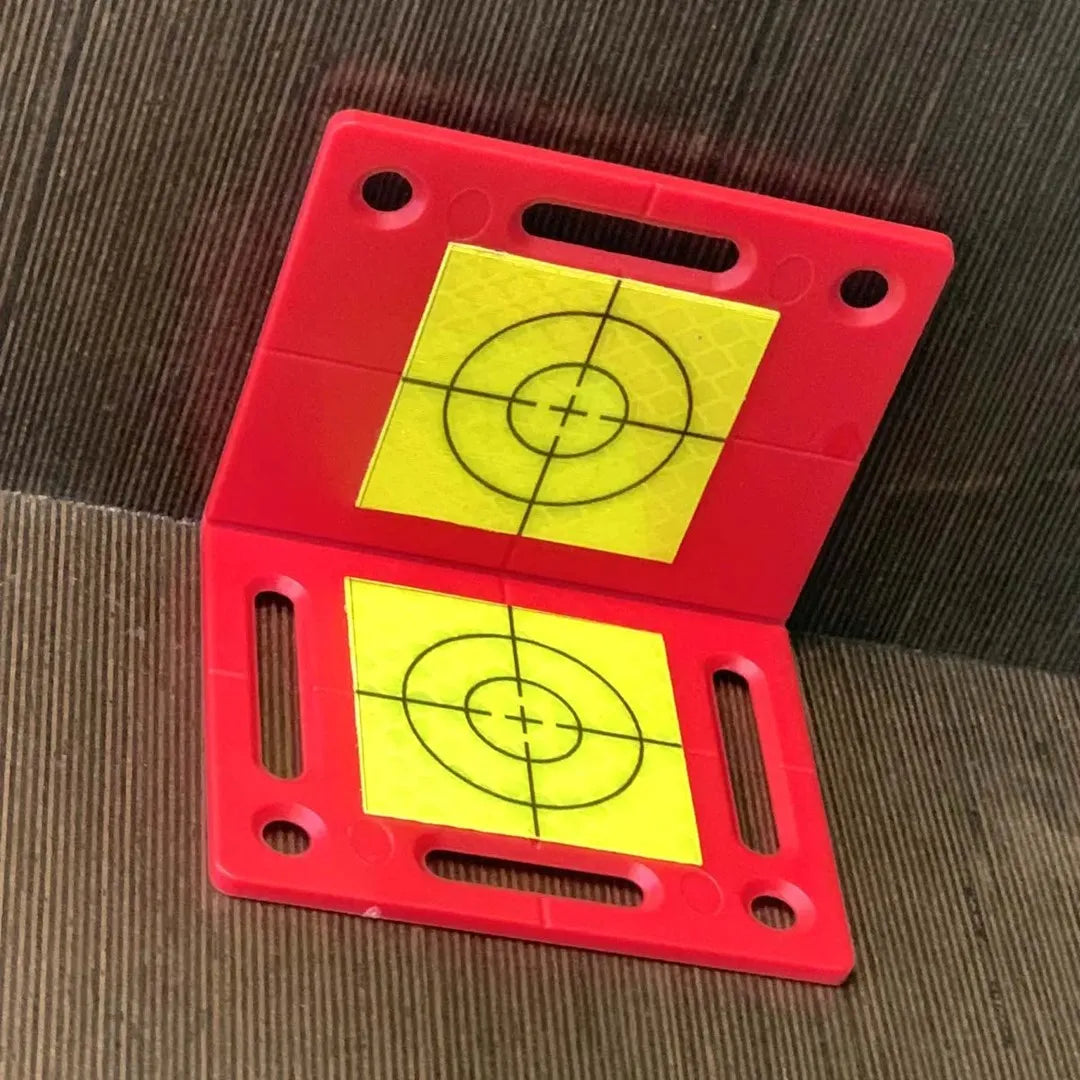 Red Wall Marker with Survey Reflective Target, 90 Degree – Surveying ...